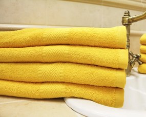 Tibex Froté ručník BOBBY, zlatá / žlutá, 50x100cm