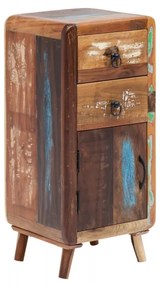 Masivní designová skříň Barma II do koupelny z recyklovaného dřeva