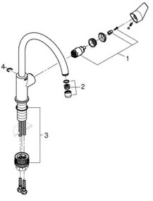 GROHE 30529001 - Dřezová baterie START EDGE lesklý chrom