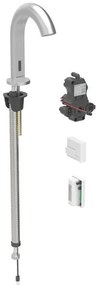 Geberit Piave - Elektronický umyvadlový ventil, pro studenou vodu, napájení z generátoru, easy to clean, kartáčovaná nerez 116.185.SN.1