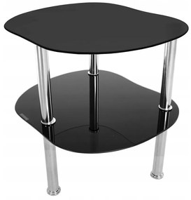 Tutumi Skleněný konferenční stolek CT-012 černá / černá