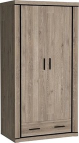 DALLAS t | šatní skříň D20 | 97 cm | dub trufla