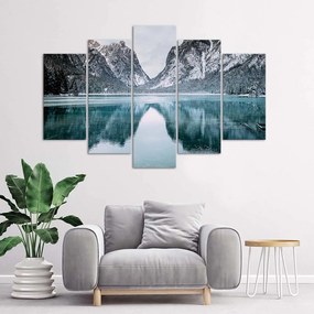Gario Obraz na plátně Horská krajina - 5 dílný Rozměry: 100 x 70 cm
