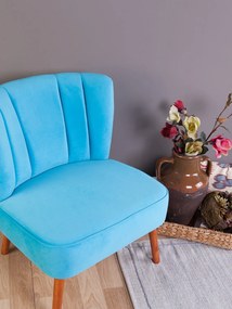 Atelier del Sofa Křeslo Moon River - Turquoise, Tyrkysová