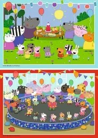 Ravensburger - Puzzle - Prasátko Peppa na oslavě / 2x24 dílků / od 4 l