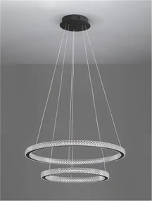 LED lustr Ginevra 60.5 černé