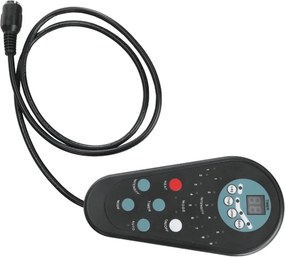 Masážní křeslo, elektrické, černé, ARTUS 2