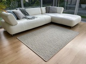 Kusový koberec Alassio béžový Kruh 100 cm průměr