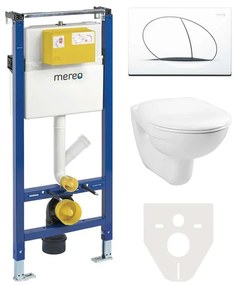 Mereo, WC komplet pro sádrokarton s příslušenstvím, MM02SET