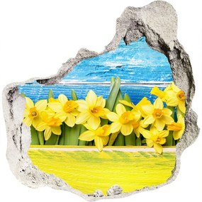 Wallmuralia Samolepící díra na stěnu nálepka Narcis 75x75 cm