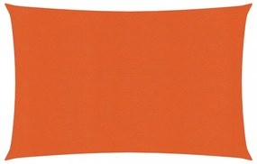 Stínící plachta obdélníková HDPE 2,5 x 3,5 m Dekorhome Oranžová