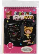 TEDDIES Škrabací notes barevný / 10 listů / 20 x 14 cm / 2 barvy / od