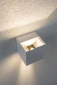 Paulmann 18001 Special Line Cybo, bílé nástěnné svítidlo s možností úpravy úhlu svícení, 2x3W LED 2700K, výška 8cm, IP65