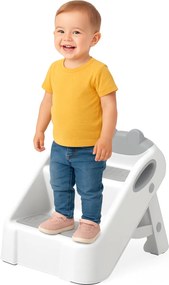 Dětské schůdky 01 dvoustupňová šedá
