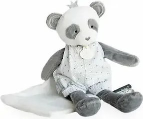 Doudou Dárková krabička - Plyšová panda s dečkou 28 cm