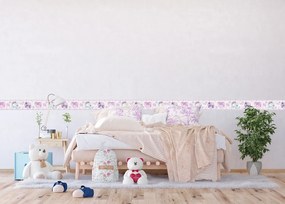 Dětská samolepící bordura na zeď Jednorožec | 5 m x 13.8 cm | DWBD8025