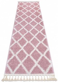 Kusový koberec Shaggy Ariso růžový atyp 70x200cm