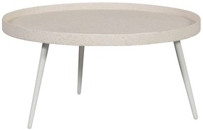 DNYMARIANNE -25% Hoorns Krémově bílý kovový konferenční stolek Buster 76 cm