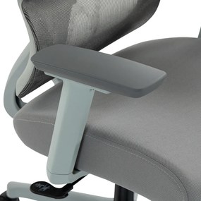 Ergonomická kancelářská židle COSMO - šedá síťovina / nosnost 150 kg