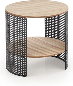 Konferenční stolek WZOR 41 cm přírodní dub/černý