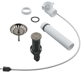 Grohe - Odtoková souprava pro dřez, kartáčovaný Hard Graphite 40986AL0