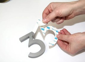 Domovní čísla RICHTER 3D (HLINÍK), 3