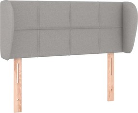 Čelo postele typu ušák světle šedé 83x23x78/88 cm textil 3117118