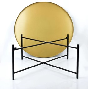 Kulatý konferenční stolek LUCAS zlatý
