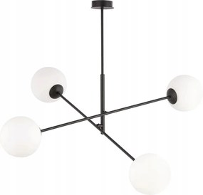 Závěsná lampa Emibig 4xE14 40W Linear 4 Black/opal
