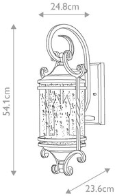 Hinkley HK-CASA-M - Venkovní nástěnné svítidlo CASA 2xE14/40W/230V IP44