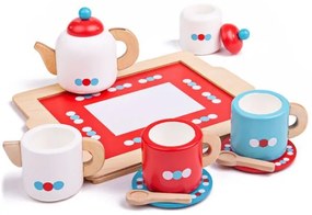 Bigjigs Toys Čajový servis s puntíky