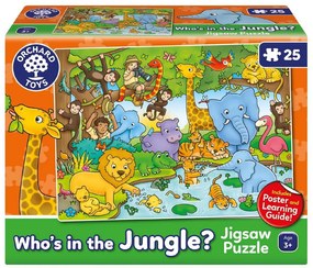 Orchard toys vzdělávací puzzle kdo je v džungli?