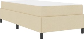 Postel s boxspringem Krémová 90 x 190 cm textil 3398827