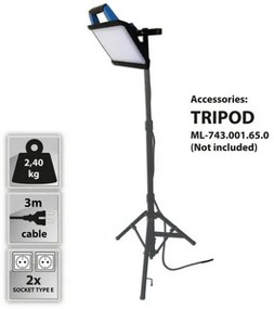 LED reflektor McLED Calipso 45W 4250/2500lm 6500K IP54 ML-511.600.65.0