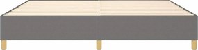 Rám postele s boxspringem tmavě šedá 140 x 200 cm textil 3120962