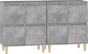 Příborníky 2 ks betonově šedé 60 x 35 x 70 cm kompozitní dřevo 3185755