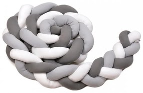 T-tomi Pletený mantinel 360 cm White + Grey + Antracit