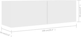 vidaXL Marketos 5dílný set TV skříněk bílý dřevotříska