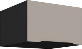 ARIA cb | horní skříňka 60 NAGU-36 1F výklopná | 60 cm | HLUBOKÁ | ANTI FINGERPRINT povrch | černá/béžová