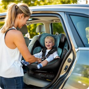 Dětská autosedačka Nukido Prestige Line černá-modrá 0-36 kg ISOFIX