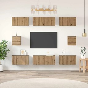 Sestava TV skříněk 8 ks Artisanový dub Kompozitní dřevo 3393167