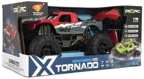 Teddies Auto RC terénní 4x4 červené 29 cm na baterie + dobíjecí pack