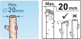 Nůžky zahradnické celokovové 210 mm EXTOL PREMIUM