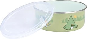 Miska s víkem Moomin Campers 0,8l, smalt / zelená
