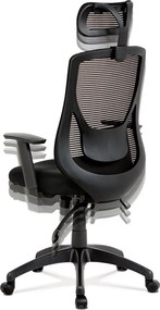 Kancelářská ergonomická židle ALBERT — látka, černá