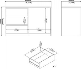 Komoda Simplicity 207 jackson hickory