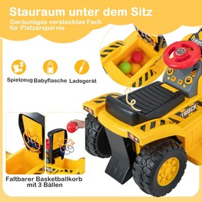 Costway Elektrický bagr s úložným prostorem a klaksonem a zvukovými efekty