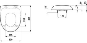 LAUFEN H8910303000001 - Dětské záchodové prkénko FLORAKIDS duroplast/bílá