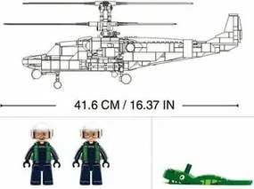 Sluban Model Bricks M38-B1138 Bojový vrtulník KA-52S / LEGO - kompatib