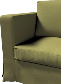 Potah na pohovku IKEA  Karlanda 3-místná nerozkládací, dlouhý barva zelená látka pletený vzor